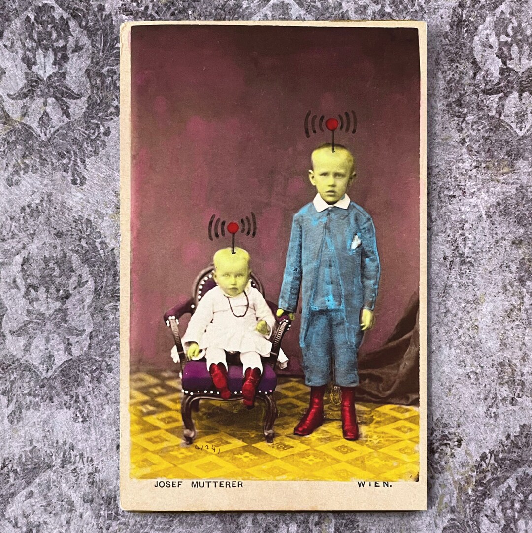 Victorian Aliens Altered Found Photo Altered Victorian Photo Mini Mixed ...