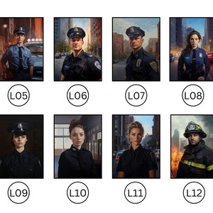 Personalized Firefighter Portrait, Fireman Portrait From Photo, Face ...