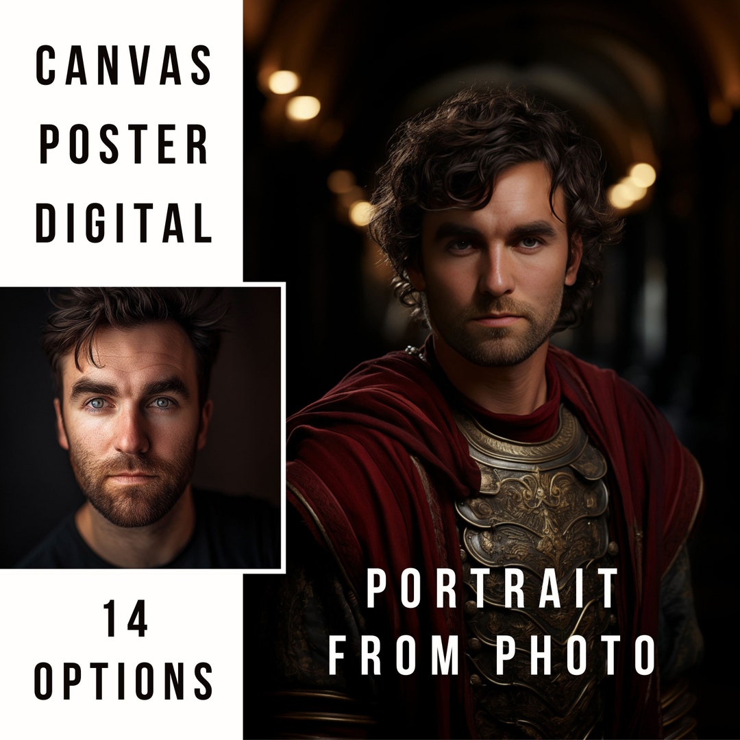 Personalized Roman Portrait From Photo, Custom Historical Portrait ...