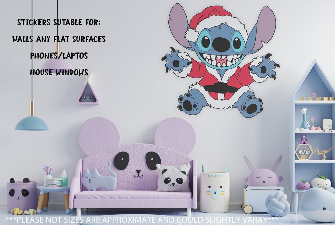 Christmass Stitch Wall Stickers Stitch Sticker Bike Laptop - Etsy