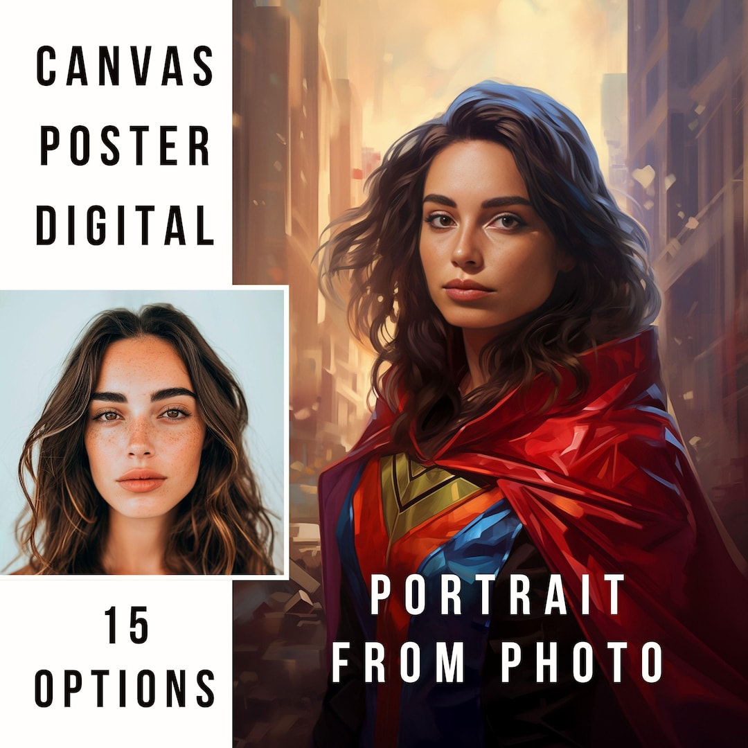 Custom Superhero Portrait, Face Swap, Portraits From Photo, Superhero ...