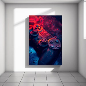 Gaming Wall Art, Gamepad Canvas Print, Joystick Canvas and Poster, Teen ...
