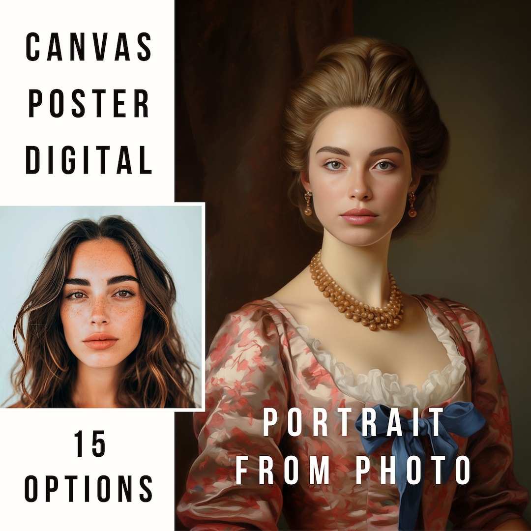 Personalized Queen Royal Portrait From Photo, Custom Historical ...