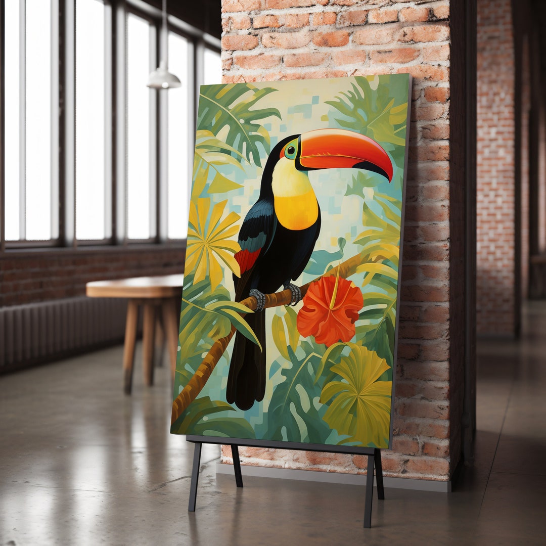 Toucan Decor, Canvas or Poster, Toucan Art, Animal Wall Art, Toucan ...