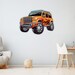 Car Wall Sticker, off Road Car Wall Decal, Wall Stickers for Kids Room ...