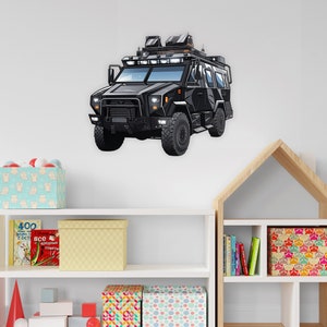 Police SWAT Truck, Police Car Wall Decal, Police Wall Art, Nursery ...