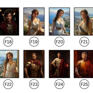 Ancient Greek Portrait From Photo, Custom Roman Portrait, Face Swap ...