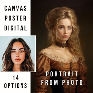 Custom Victorian Portrait From Photo, Personalized Historical Portrait ...
