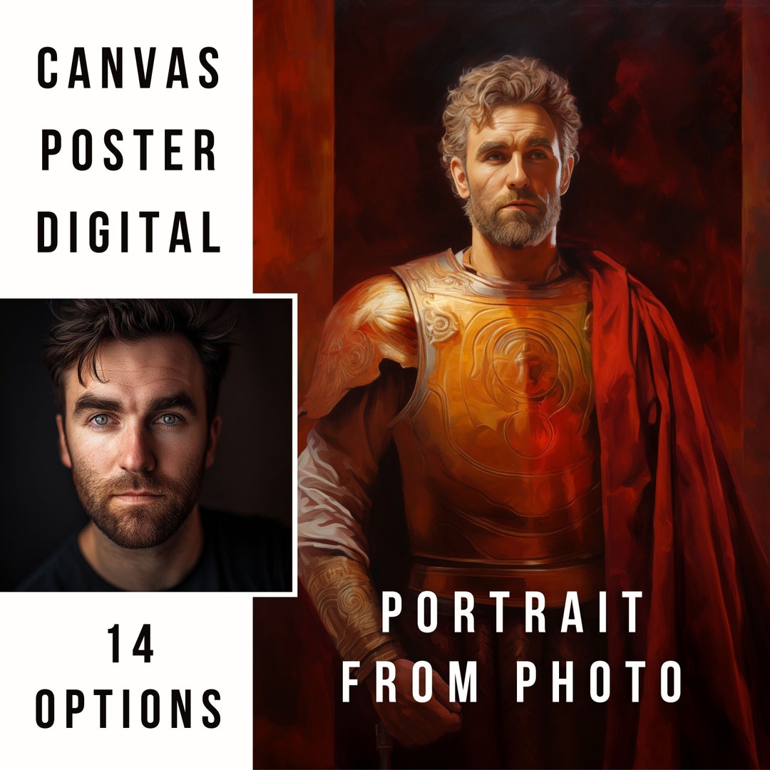 Roman Emperor Portrait From Photo, Custom Historical Portrait, Face ...