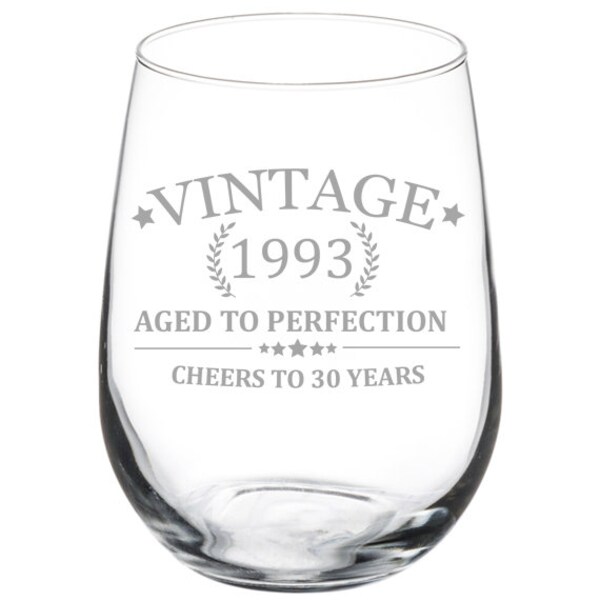 30th Birthday Glass - Etsy