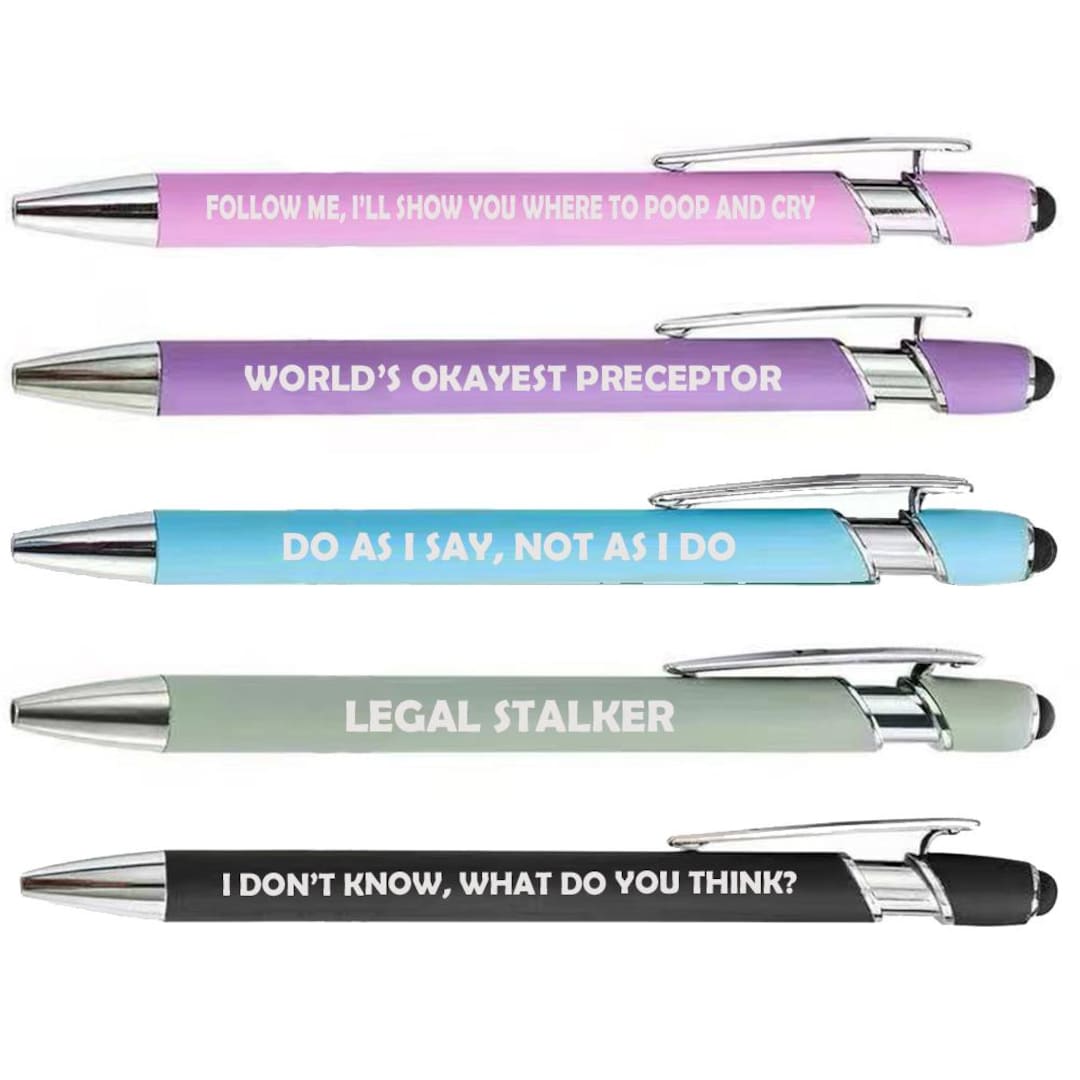 Preceptor Nurse Set of 5 Pens Gift - Etsy