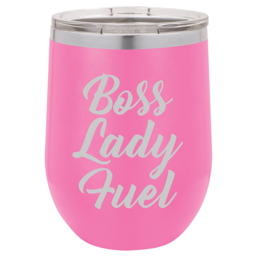 Boss Lady Fuel Funny Stemless Wine Glass Tumbler Double Wall - Etsy