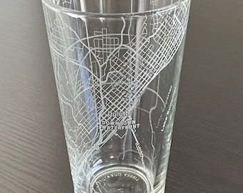 Urban Map Glass - Etsy