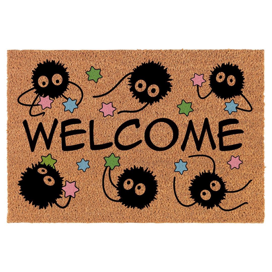 Anime Welcome Coir Doormat Welcome Front Door Mat New Home Closing ...