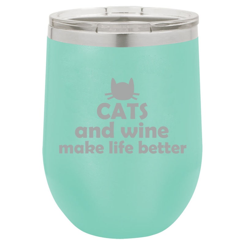 Double Walled Cat Glass Etsy
