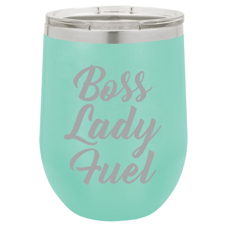 Boss Lady Fuel Funny Stemless Wine Glass Tumbler Double Wall - Etsy