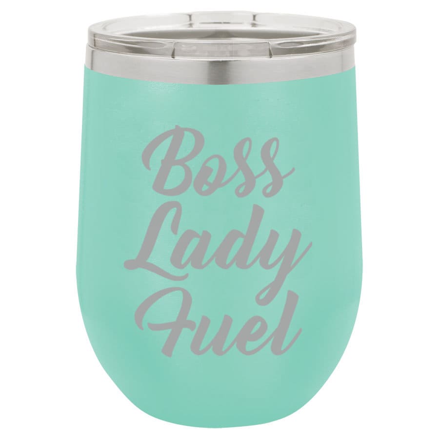Boss Lady Fuel Funny Stemless Wine Glass Tumbler Double Wall - Etsy