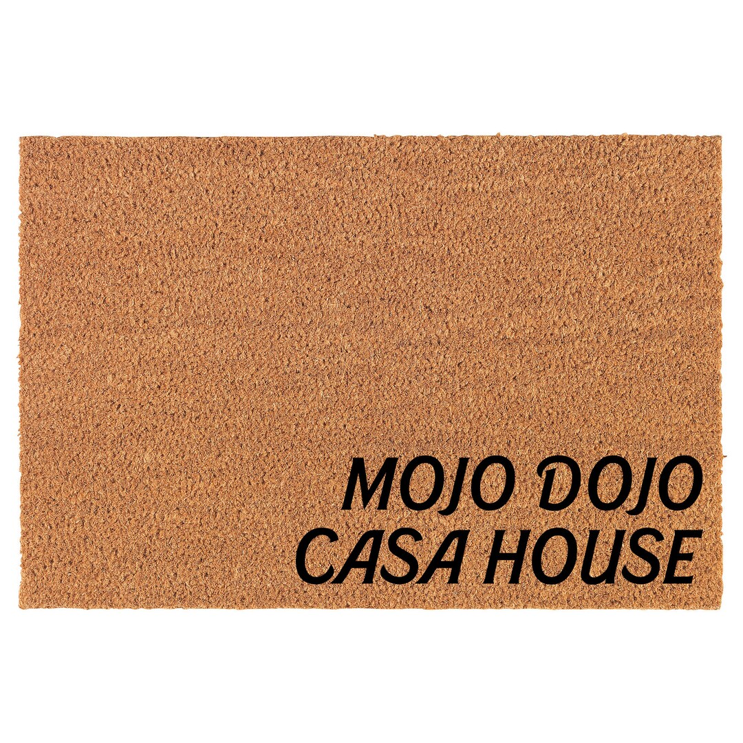 Mojo Dojo Casa House CORNER Coir Doormat Welcome Front Door Mat New ...
