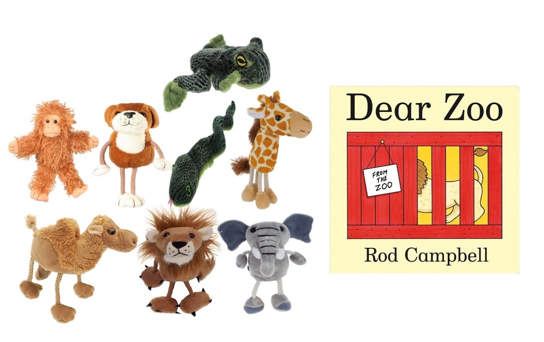 Dear Zoo Puppet Story Book Set Story Sack Handmade Bag Sack - Etsy ...