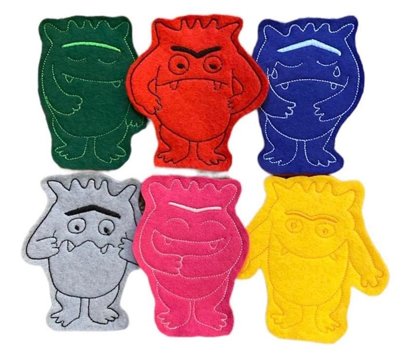 The Colour Monster Puppet Finger Puppet Story Book Set Sack - Etsy