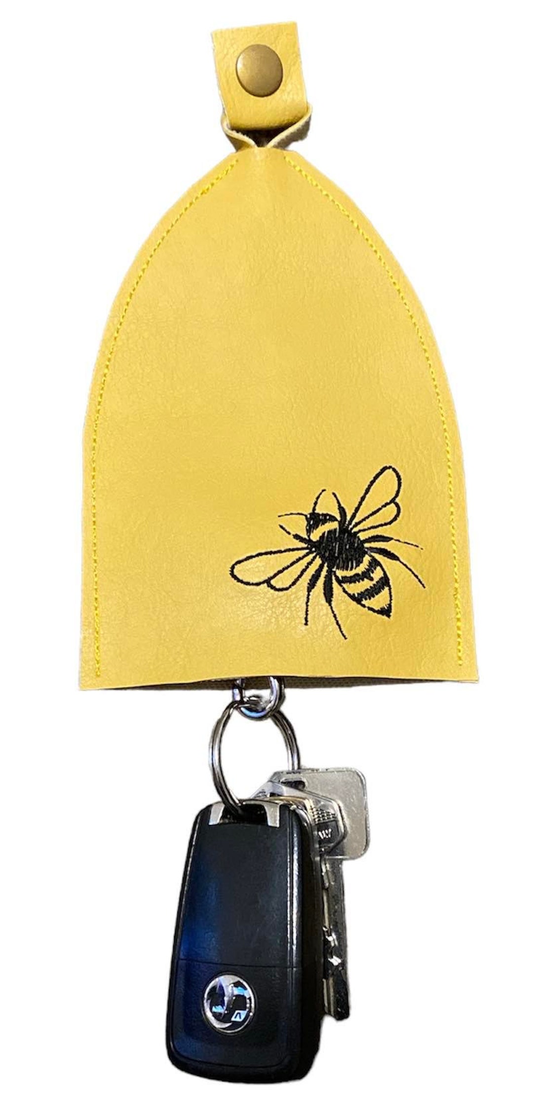 Handmade Key Holder Cover With Pull Strap Machine Embroidered Mothers ...