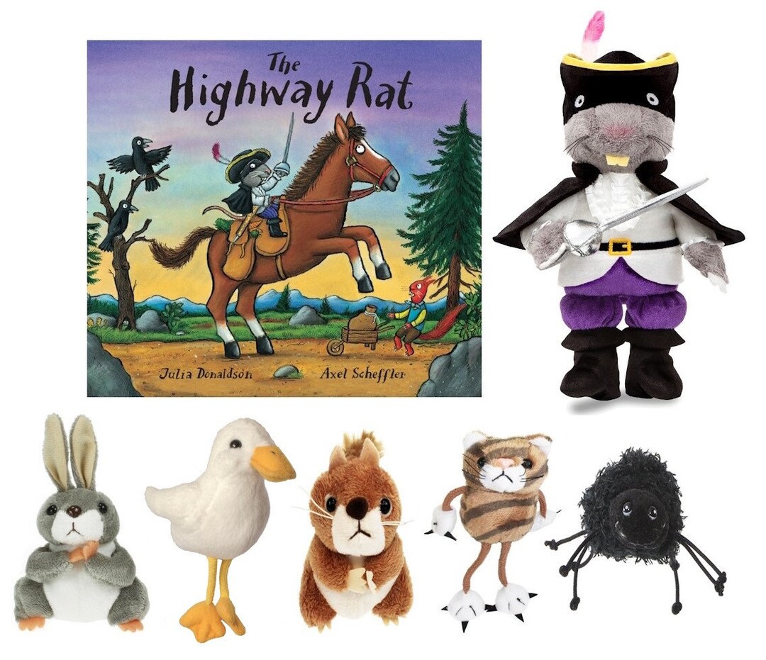 The Highway Rat Toy Story Bag Sack Finger Puppet Book Story Set Story ...