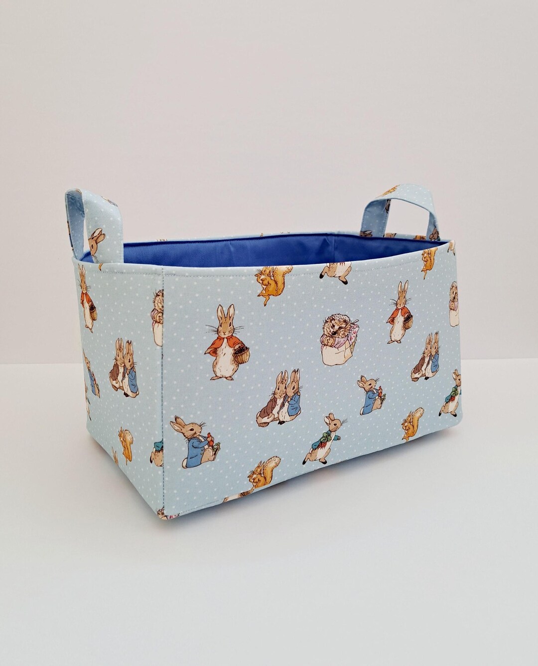 Peter Rabbit Storage Basket, Fabric Organizer, Toy Bin, Diaper Caddy ...