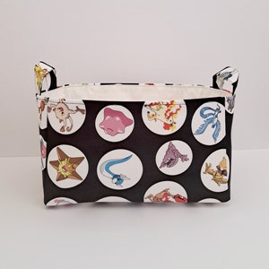 Ready to Ship Pokemon Characters Fabric Storage Bin, Pikachu Organizer ...