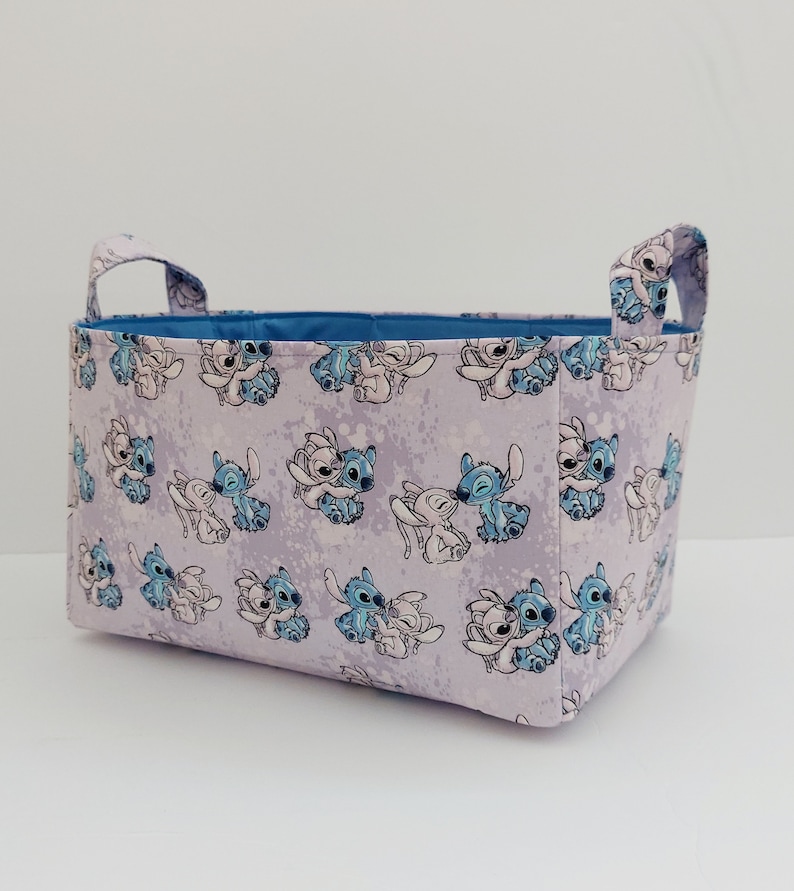 Lilo & Stitch Fabric Basket, Nursery Storage Bin, Baby Shower Gift - Etsy