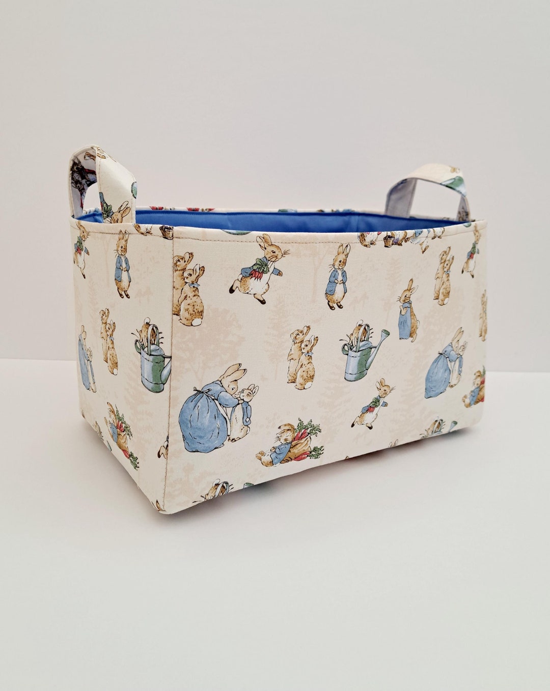 Peter Rabbit Storage Basket, Fabric Bin, Nursery Organizer Container ...