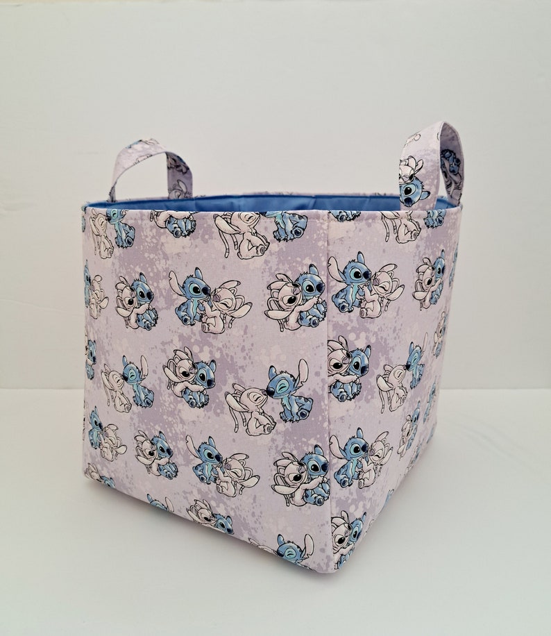 Lilo & Stitch Angel Basket Fabric Storage Bin Nursery - Etsy