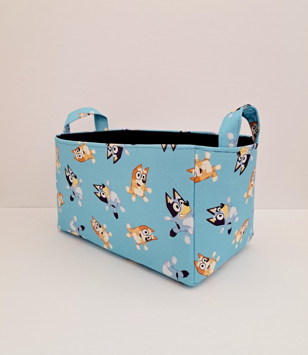 Bluey Fabric Basket, Storage Organizer Bin, Toy Container, Bluey and ...