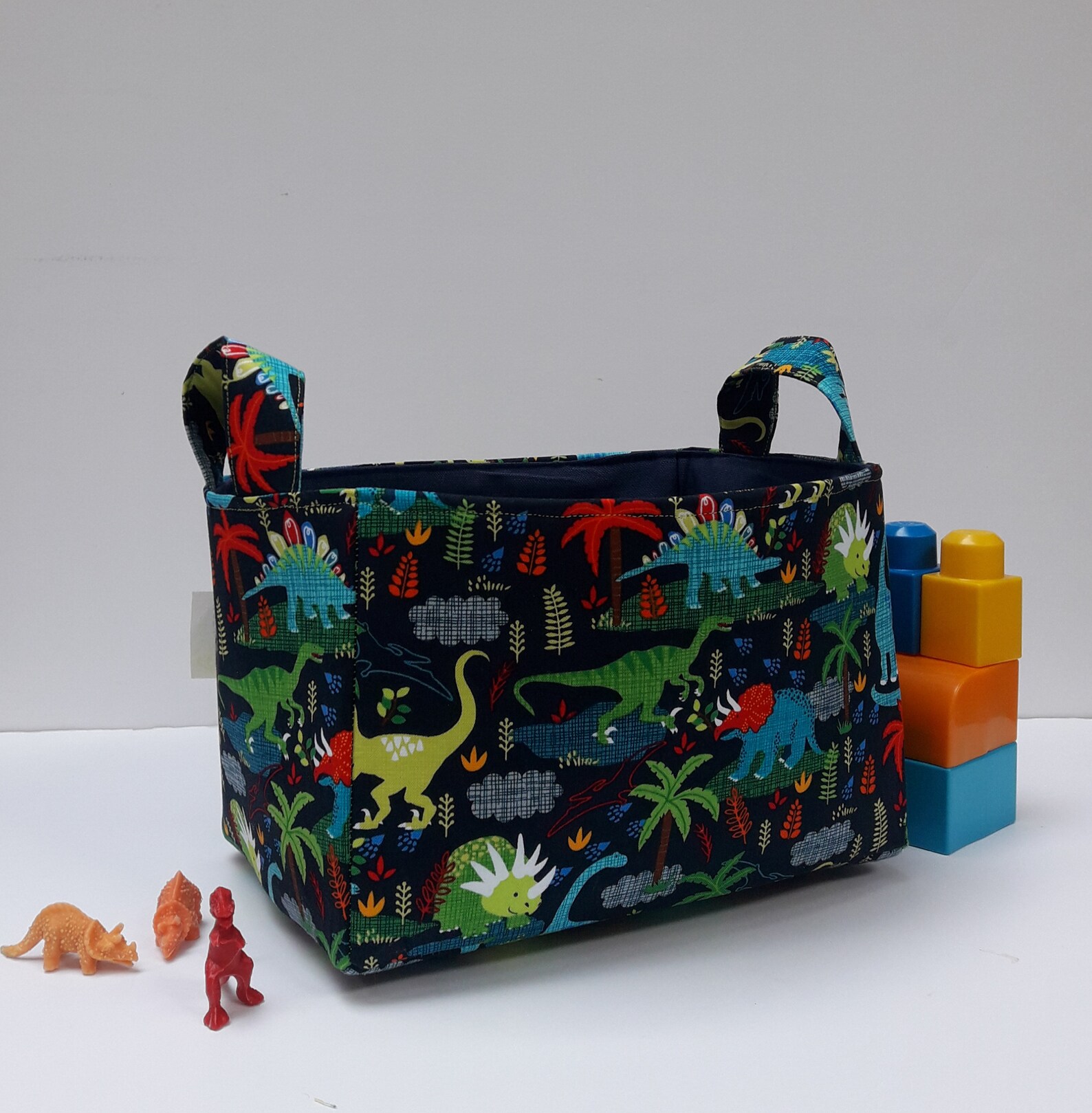 Dinosaur Storage Basket Fabric Organizer Bin Container Toys - Etsy