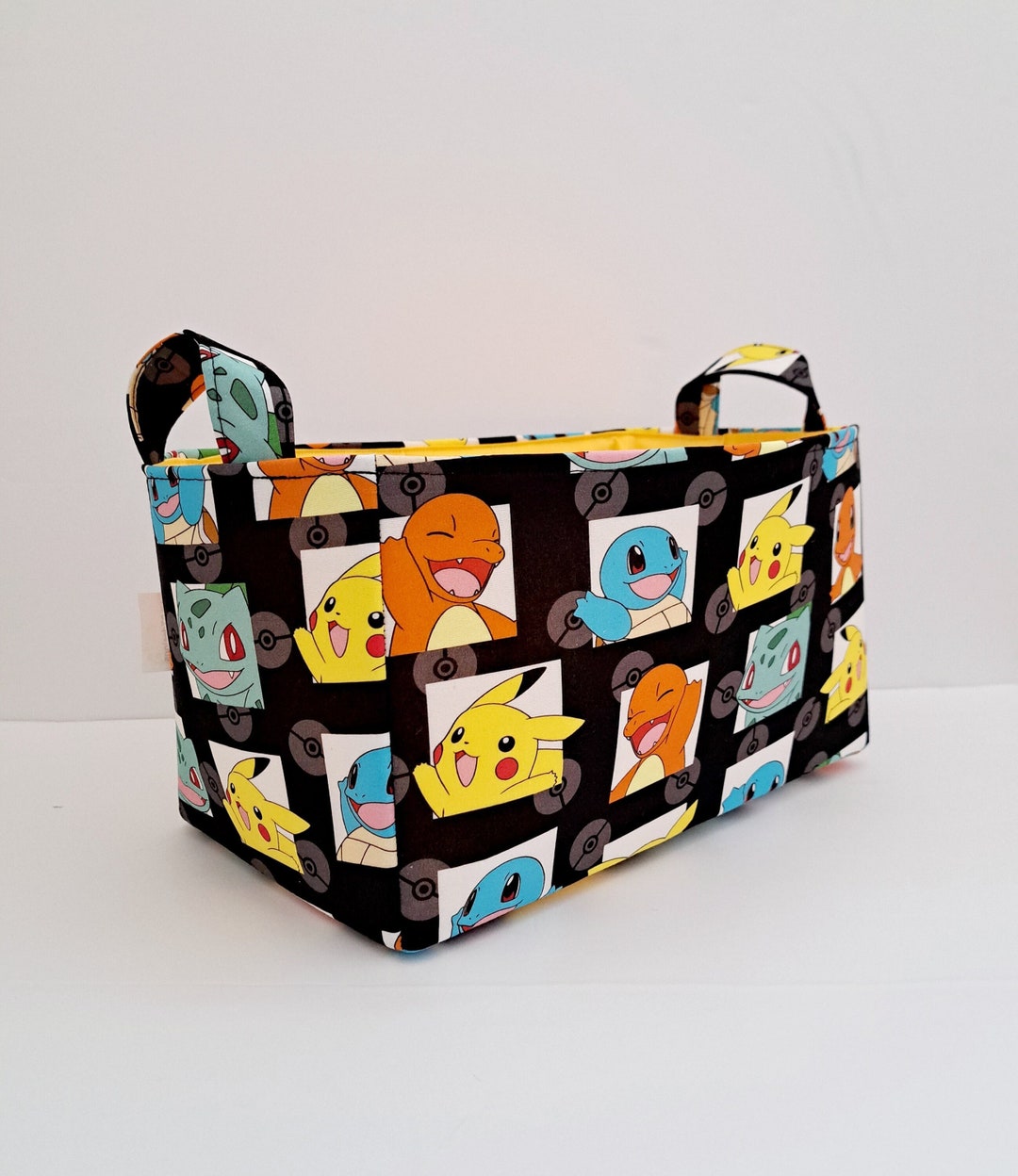 Pokemon Fabric Bin, Storage Basket, Pikachu Organizer Caddy, Toy ...