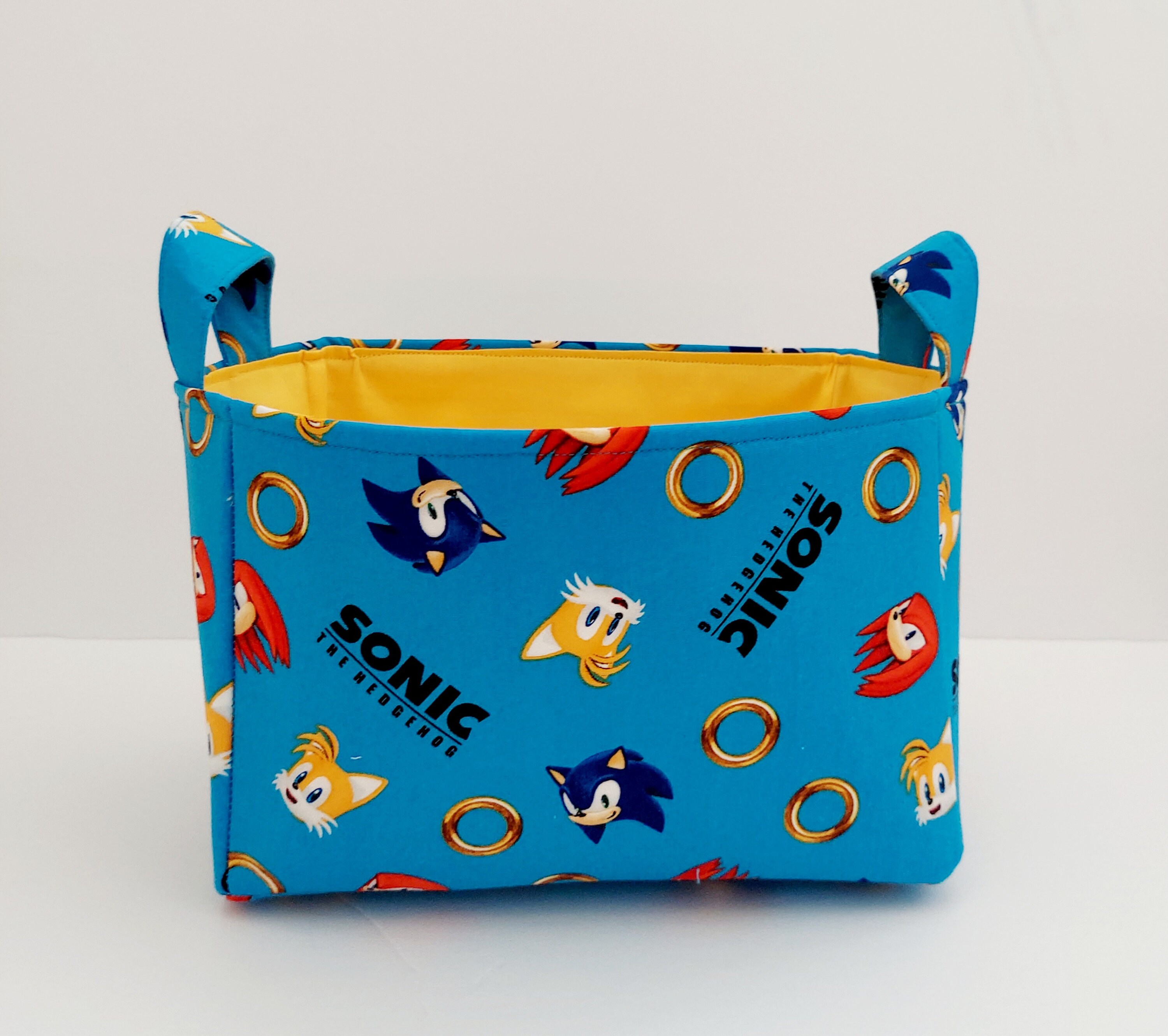 Sonic the Hedgehog Storage Basket Fabric Organizer Bin - Etsy