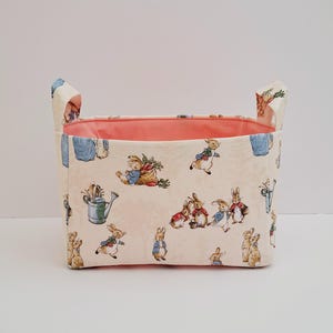 Peter Rabbit Storage Basket, Fabric Bin, Nursery Organizer Container ...