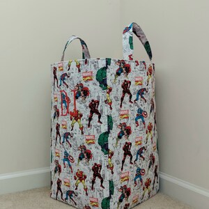 Marvel Comics Laundry Hamper, Toys Storage Basket, Superhero Nursery ...