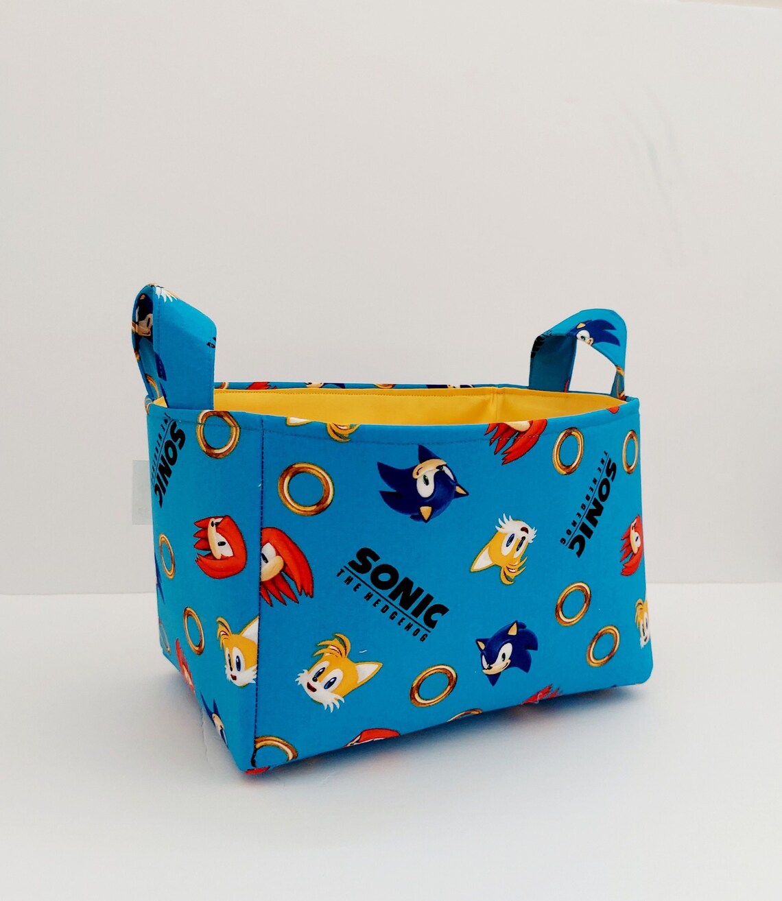 Sonic the Hedgehog Storage Basket Fabric Organizer Bin - Etsy