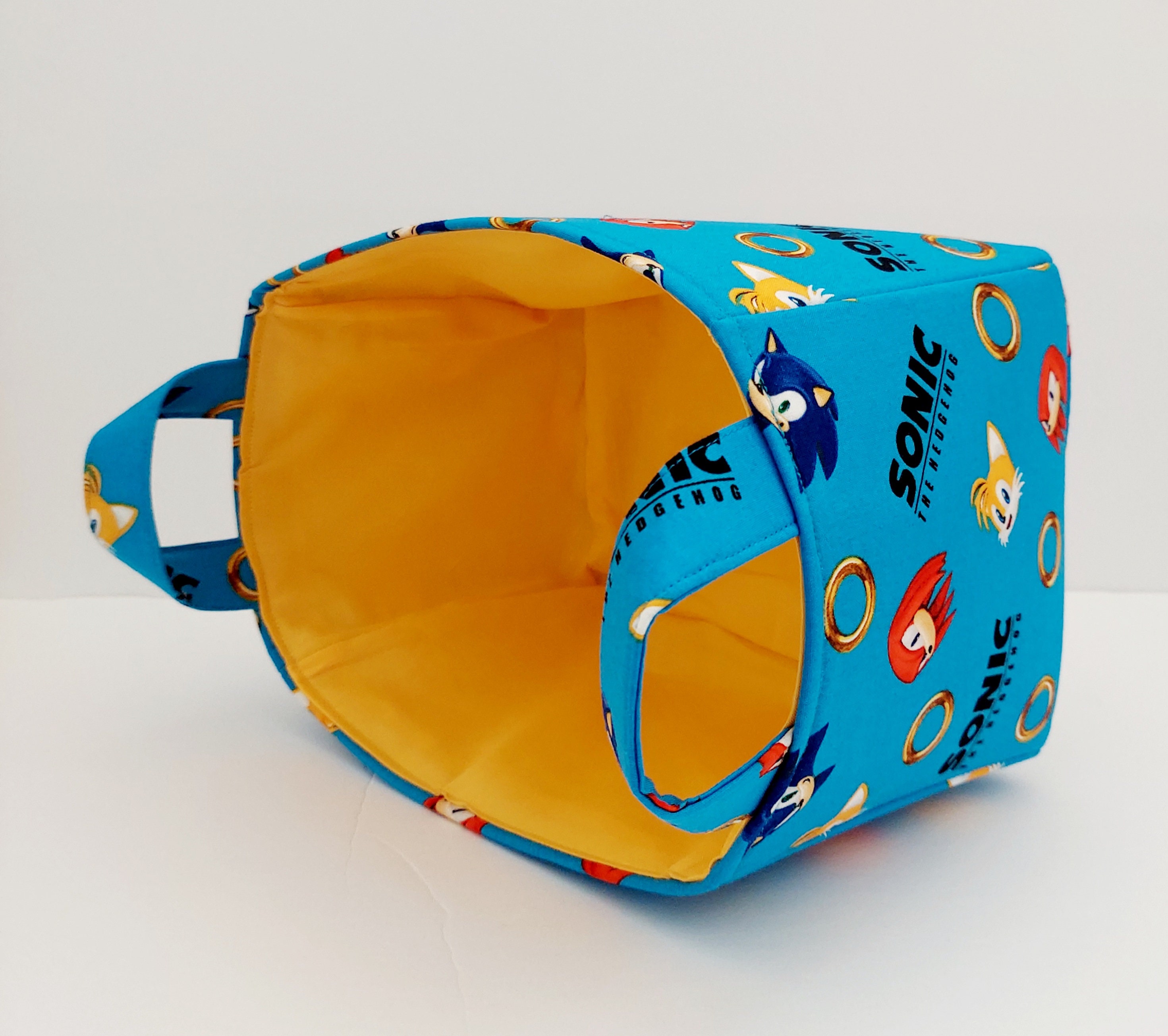Sonic the Hedgehog Storage Basket Fabric Organizer Bin - Etsy