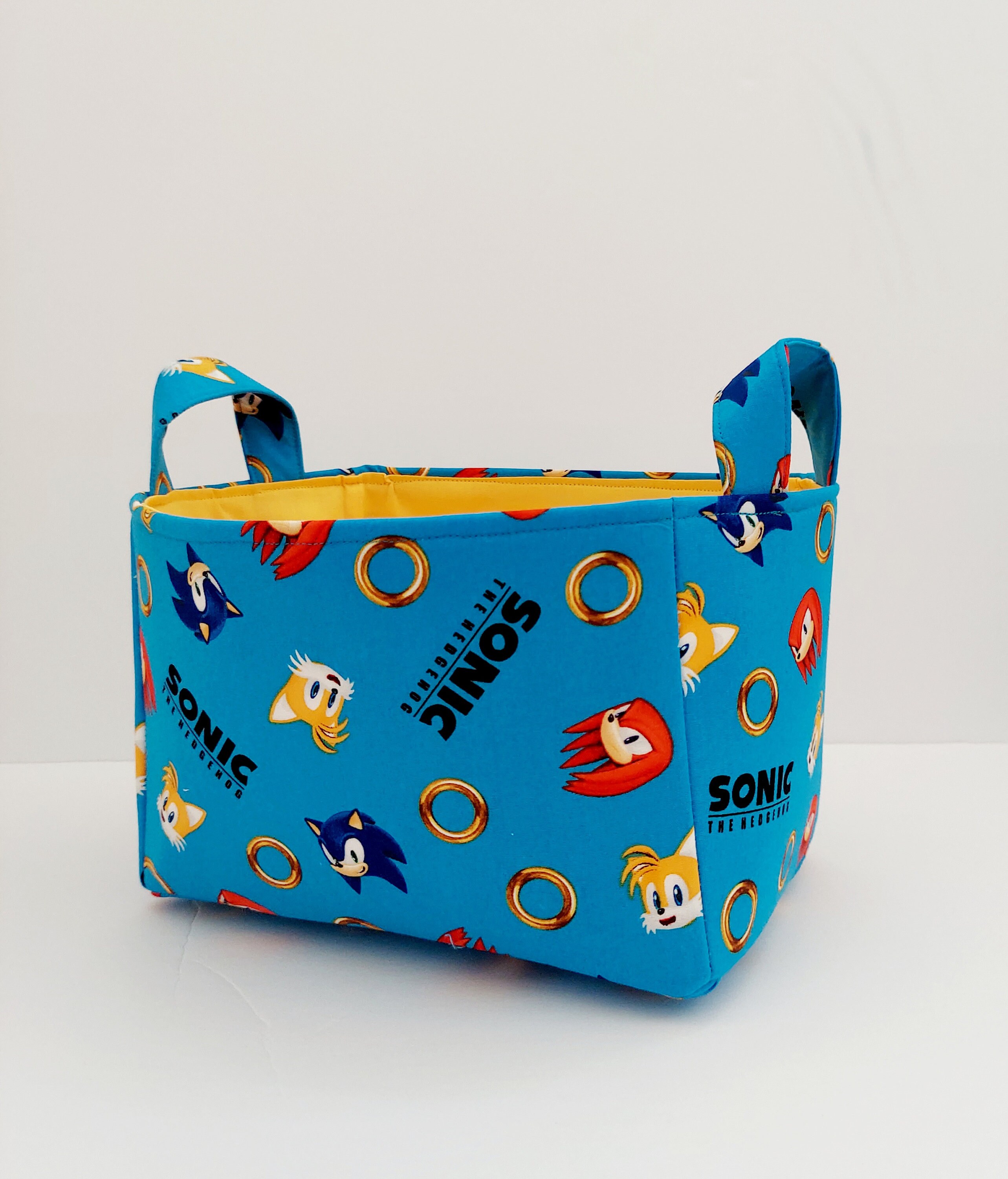 Sonic the Hedgehog Storage Basket Fabric Organizer Bin - Etsy
