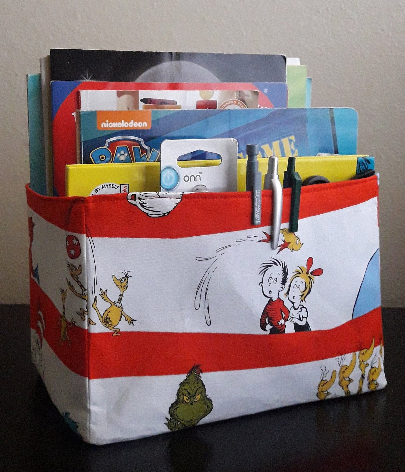 Princess Mermaid Storage Basket, Fabric Organizer Bin, Girls Room Decor ...