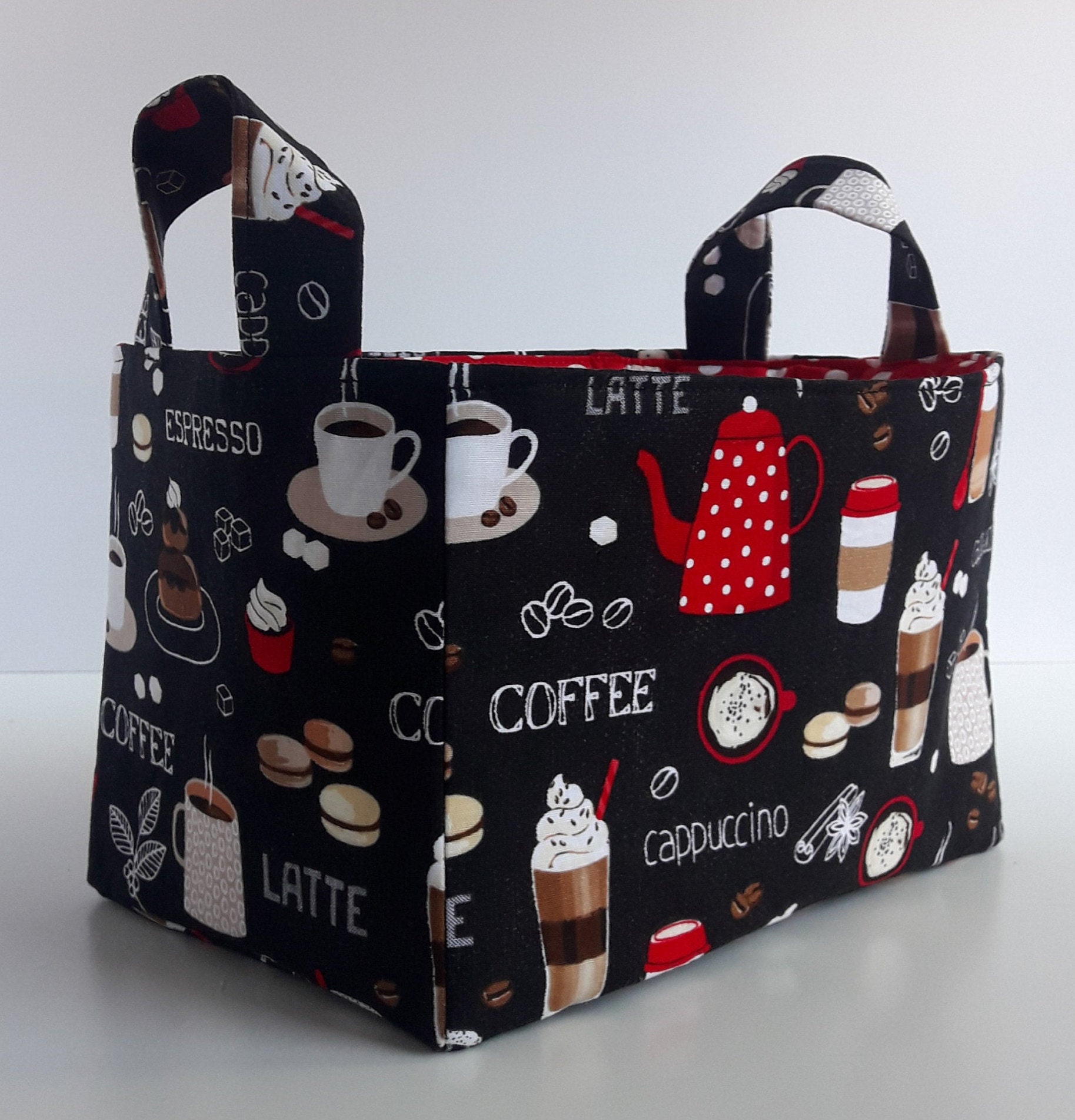 Home & Living Home Décor Coffee Fabric bag Fabric Basket. Baskets ...