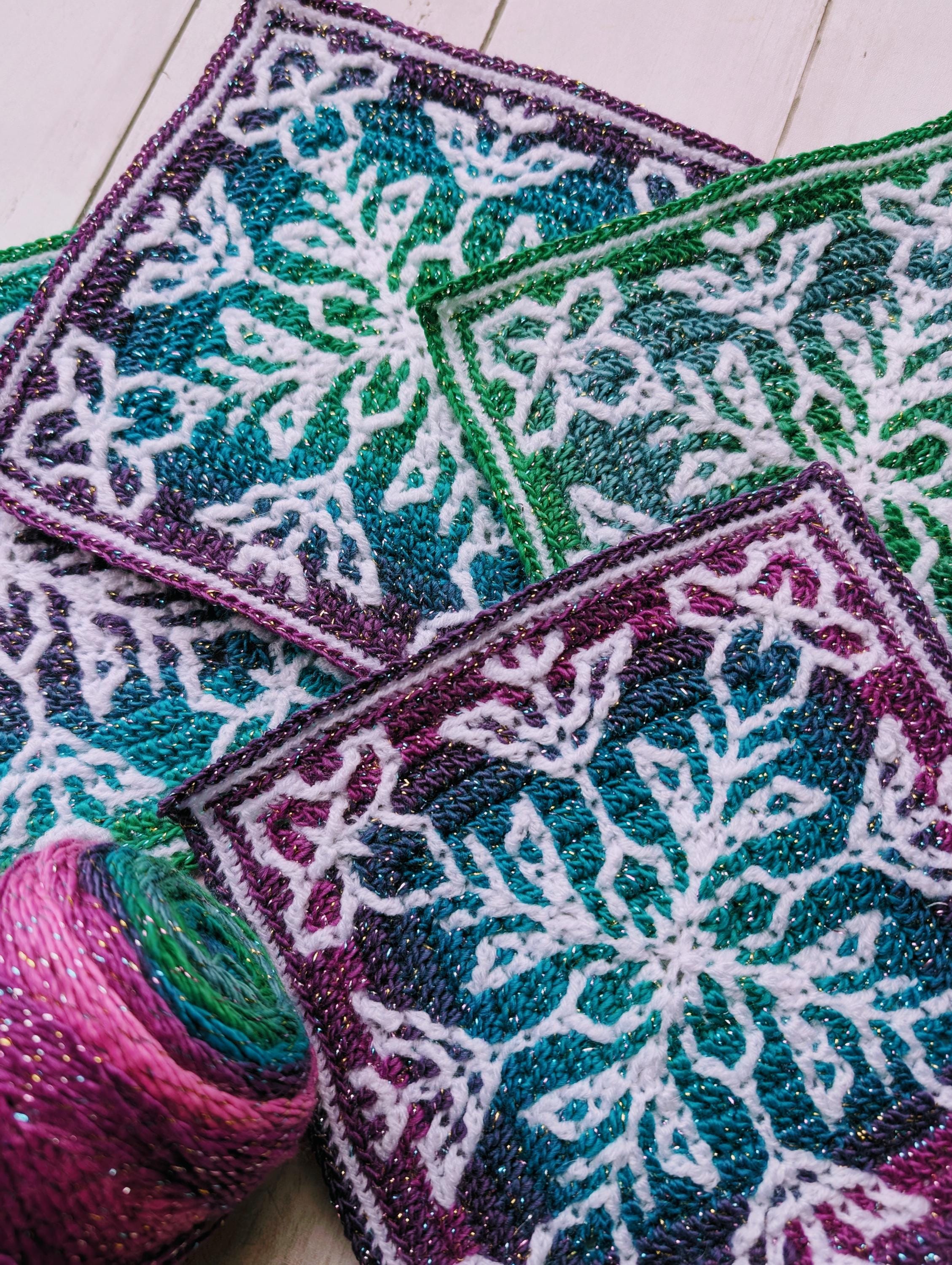 Mosaic Twilight Garden Crochet Pattern - Etsy