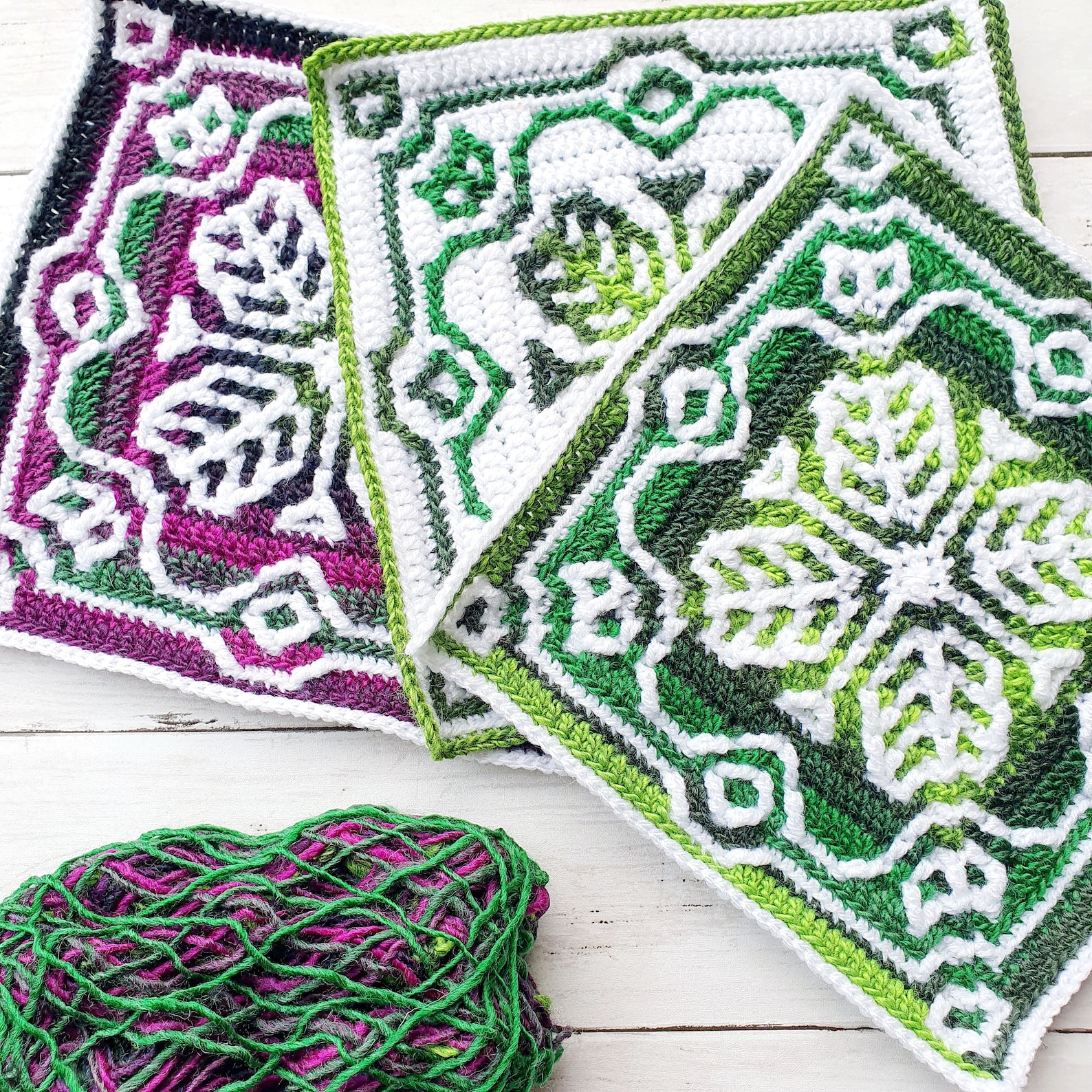 Mosaic Emerald Spray Crochet Pattern - Etsy