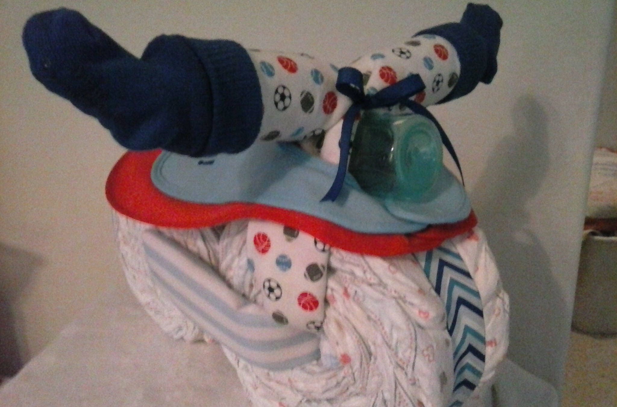Motorcycle Diaper Cake for Baby Shower Centerpiece or Gift, Welcome ...