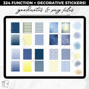 Digital Magical Night Weekly Sticker Kit for Bullet Journal - Etsy