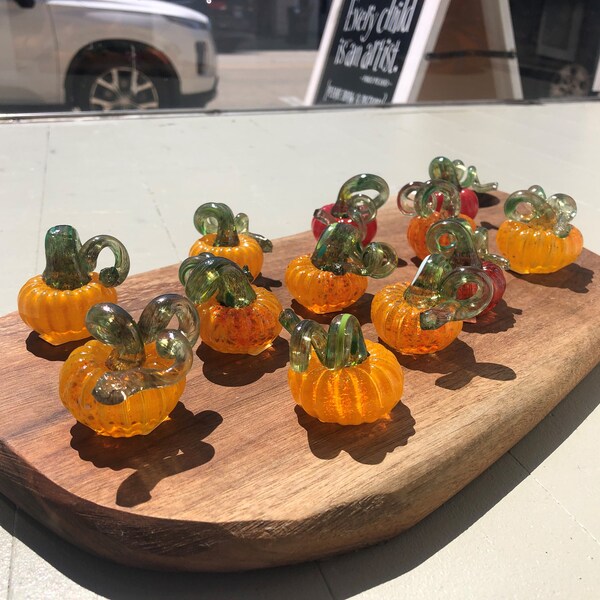 Pink Glass Pumpkin - Etsy