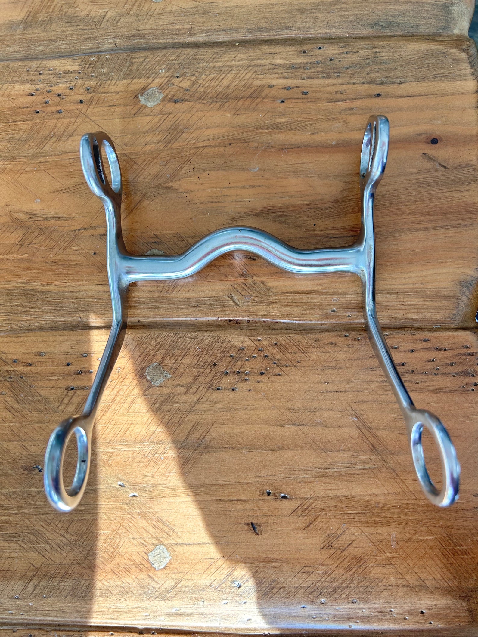 Vintage Solid Mouth Western Horse Bit With Engraved Butterflies on ...