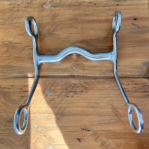 Vintage Solid Mouth Western Horse Bit With Engraved Butterflies on ...