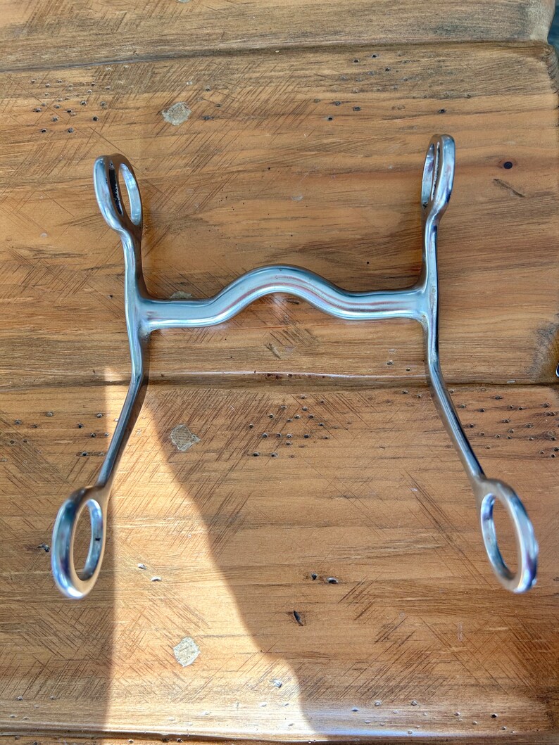 Vintage Solid Mouth Western Horse Bit With Engraved Butterflies on ...